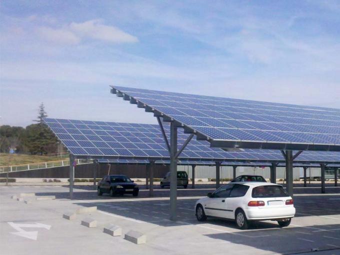 Solar Parking Lot Anodized Aluminum PV Mounting Structures Solar Parking Lot Anodized Aluminum PV Mounting Structures