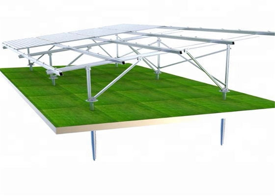 1600mm Screw Driven Ground Piles Photovoltaic Installation PV Solar Panel