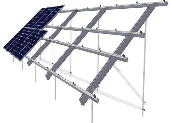 Frameless Solar Panel Ground Mounting Systems Utility Scale 50 MW Fixed ...