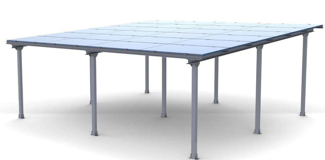 Waterproof Carbon Steel Aluminum Structures Solar Carport Mounting Systems