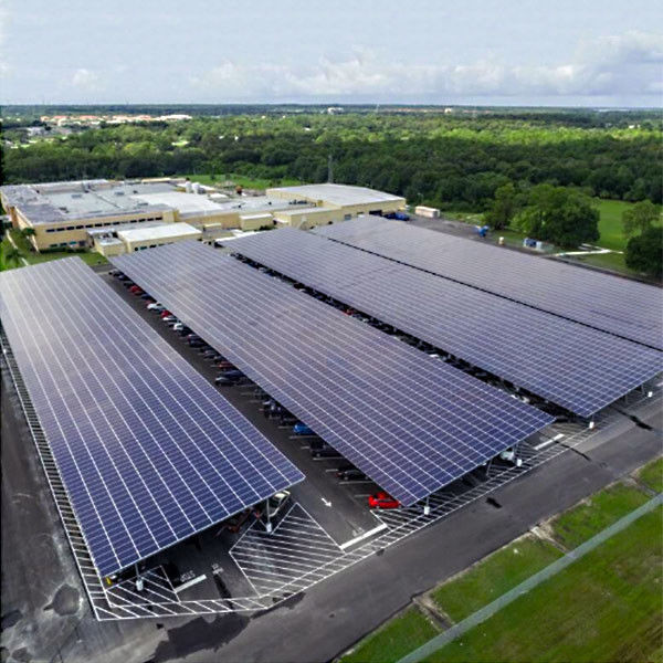 60kw Carport Solar Systems For Car Port Parking Frameless Panel PV ...