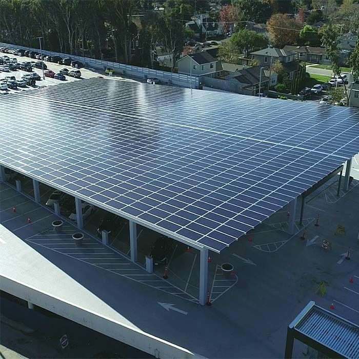 Customized Angle Solar Panel Racking System For Metal Carport