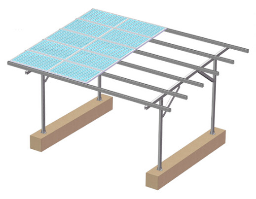 Adjustable Solar Panel Parking , Anodized Aluminum Residential Solar ...