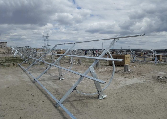 Safety Adjustable Mounting System for Ground PV Panel Support Installation