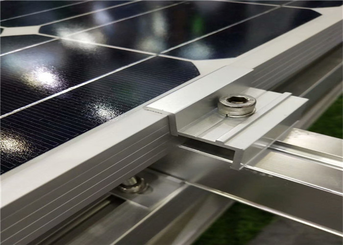 Al 6005 T5 End Solar Panel Clamps Mounted Middle Commercial Roof Ground ...