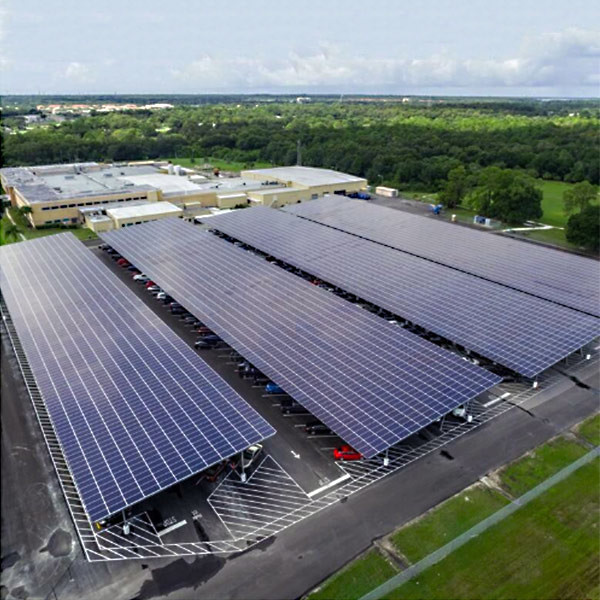 60kw Carport Solar Systems For Car Port Parking Frameless Panel PV ...