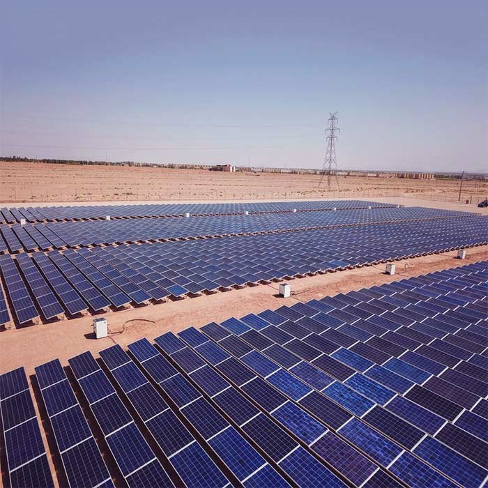 Customized Degree Solar PV Ground Mounting Systems Support Frame