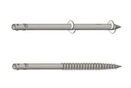 Steel Foundation Ground Screw Piles Solar Arrays PV Racking Ground Mounts