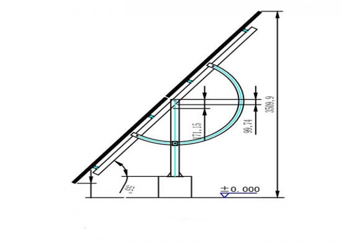 Stand Adjustable Mounting System PV Module Fixing Structure Static ...