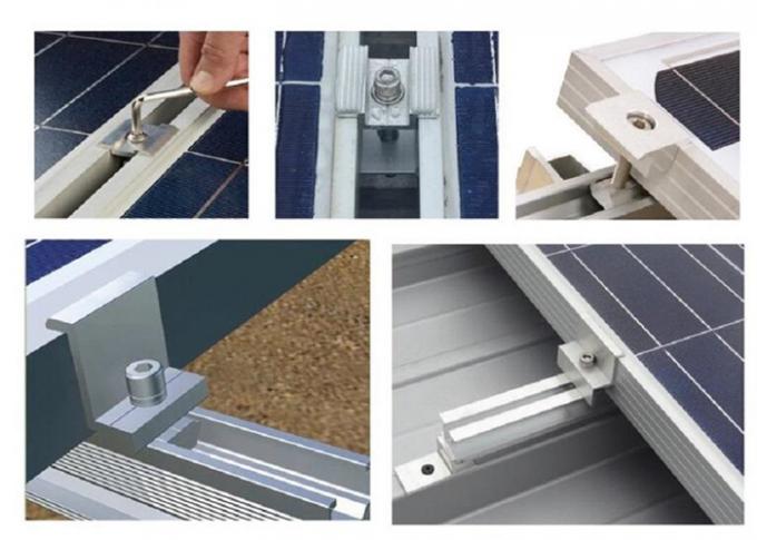 6063 6005 Framed Or Frameless Solar Panel Rail Solar System Components