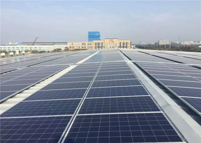 Vertical Flat Roof Mounting System High Anodized Aluminum Extrusion Frame