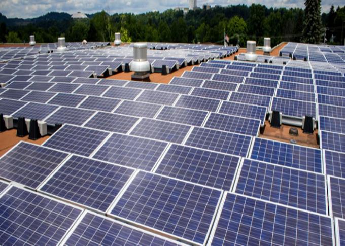 PV Solar Panel Frame Mounting Kit , Triangular Bracket Solar Roof Systems